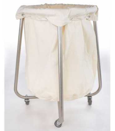 Carro Tánico para Ropa Sucia Cromado